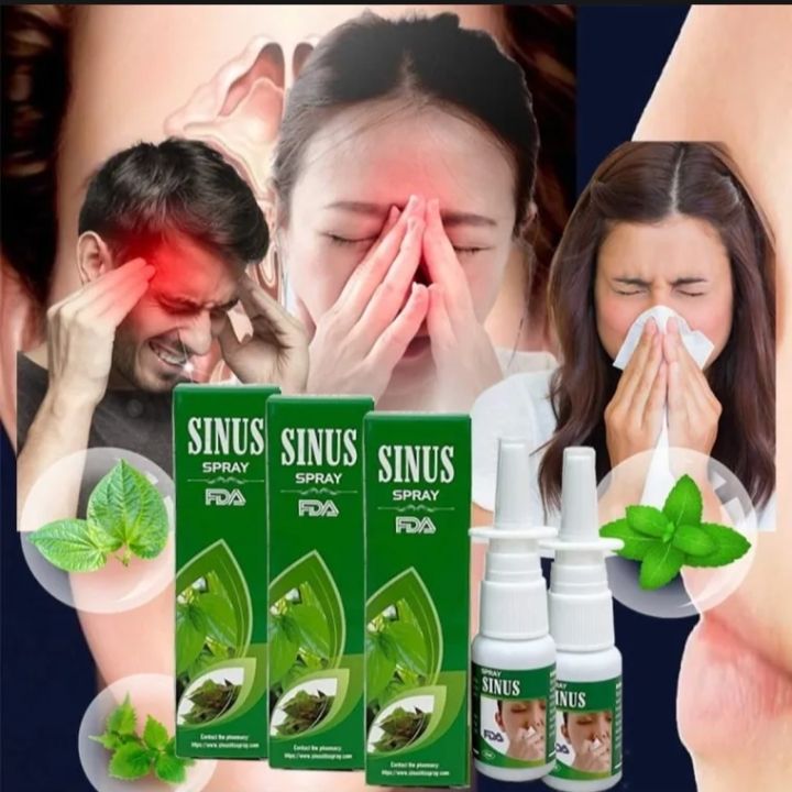 Sinus Spray (สเปรย์ ไซนัส ) ไซนัสอักเสบ, โพรงจมูกอักเสบจาก ภูมิแพ้ ...