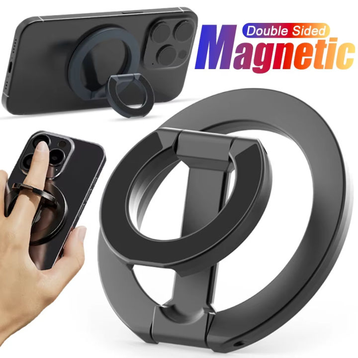 Upgraded Dual Sided Magnetic Phones Ring Holder Stand For MagSafe ...