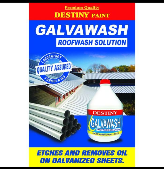 DESTINY PAINT GALVAWASH ROOFWASH SOLUTION PANLINIS NG LANGIS SA BUBONG PANGCONDITION NG MGA ...