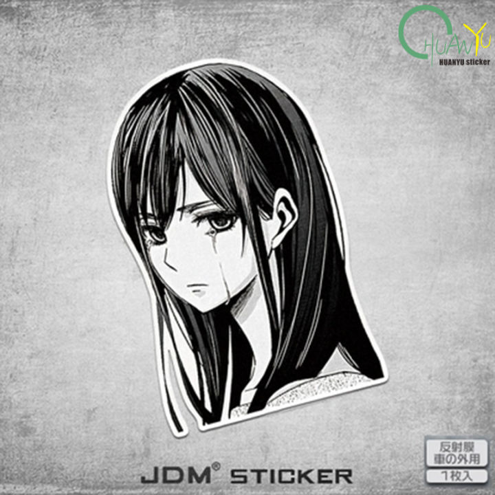 JDM two-dimensional comic style waterproof car decoration reflective ...