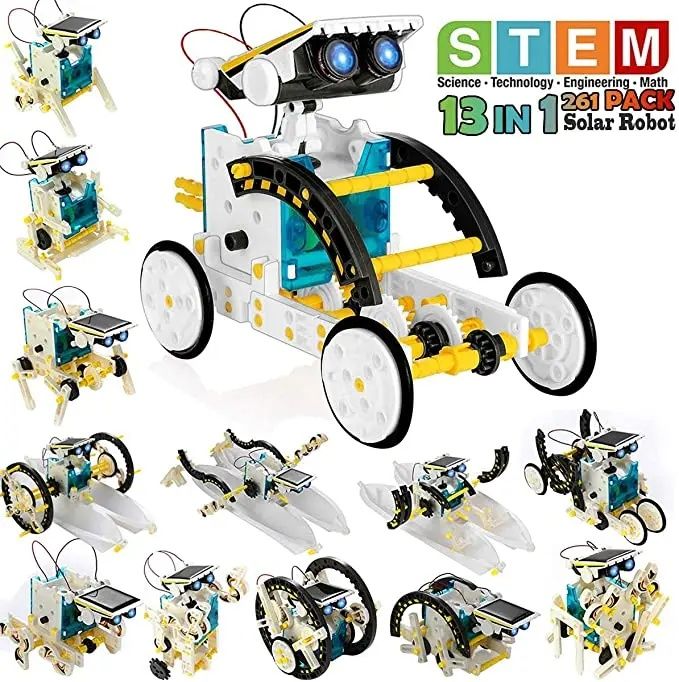 STEM 13-in-1 Education Solar Robot Toys DIY Building Science Experiment ...