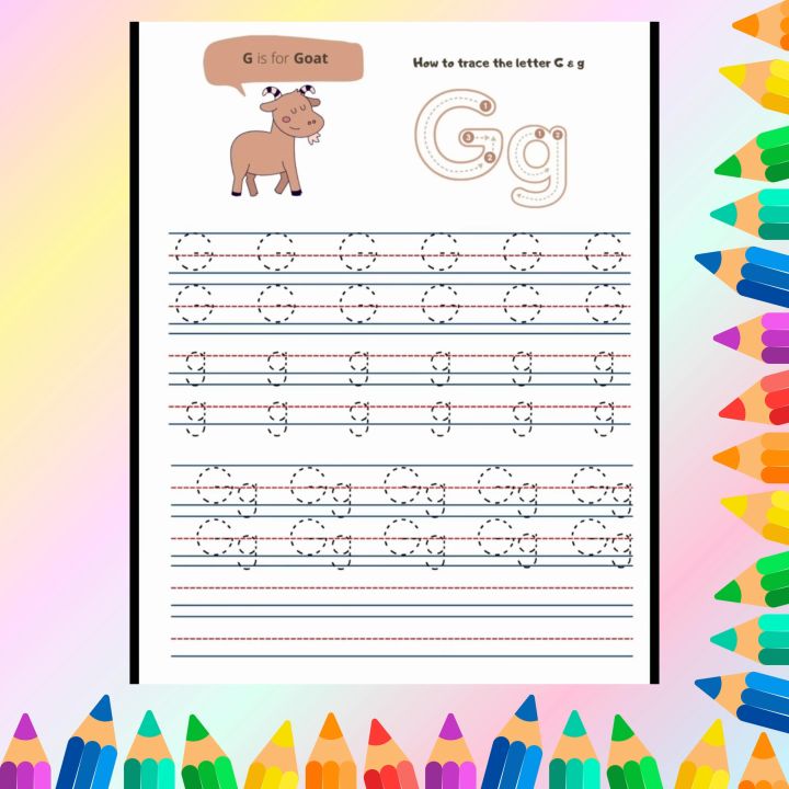 80 PAGES PERSONALIZED EDUCATIONAL AND COLORFUL TRACING WORKBOOK ...