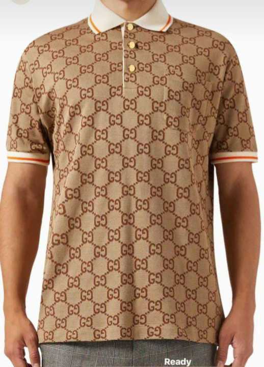 Gucci Custom SIlk Jacquard Polo Shirt | Lazada Indonesia