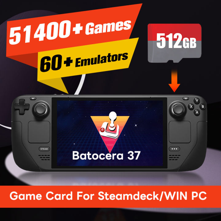 Batocera Game Card For Steamdeck/ Steamdeck OLED/Windows PC With 51400 ...