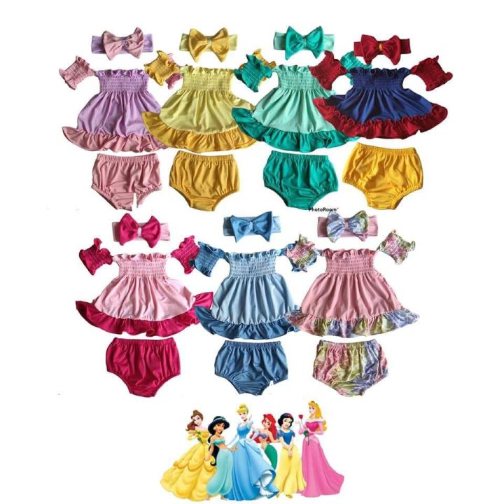 riane ruffles baby girl ootd set with turban 1-18mo princess inspired ...