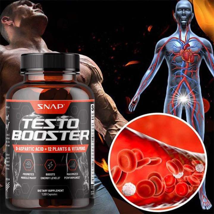 Snap Testo Booster 2170Mg (120Cps)-บูสเตอร์ฮอร์โมนเทสโทสเตอโรนเพศชาย ...