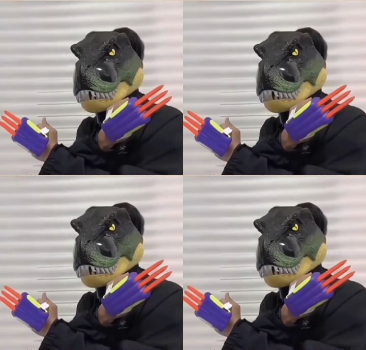 (AK08) กรงเล็บวูล์ฟเวอรีน คลอว์ 3D วูล์ฟเวอรีนสไตล์เดียวกัน 3d แบบยืด ...