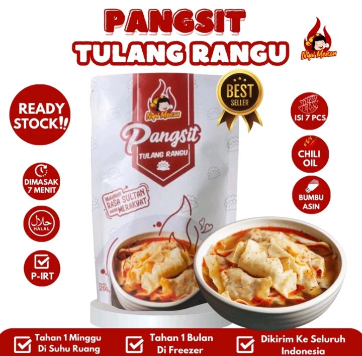 Pangsit Tulang Rangu Nyai Mercon/ All varian produk Nyai Mercon ...