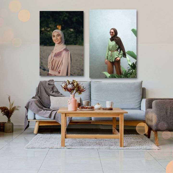 GLOSSY CETAK FOTO KAYU ANTI AIR FRAME BLOCK (30 X 40 CM) HIASAN DINDING ...