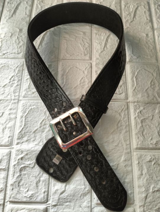 PNP Belt with Buckle High Quality Leather J*rdan Makapal | Lazada PH