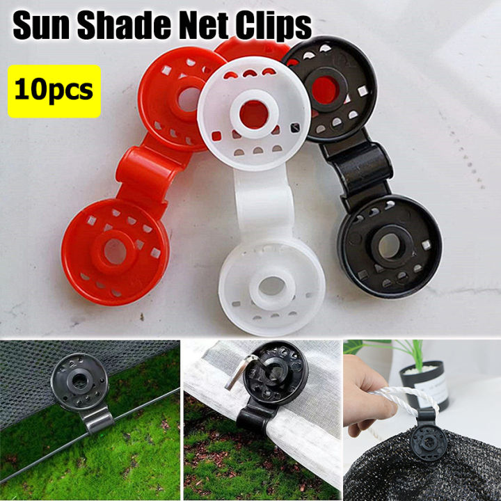 Sun Shade Net Clips 10Pcs Plastic Clips Shade Cloth Greenhouse Film ...