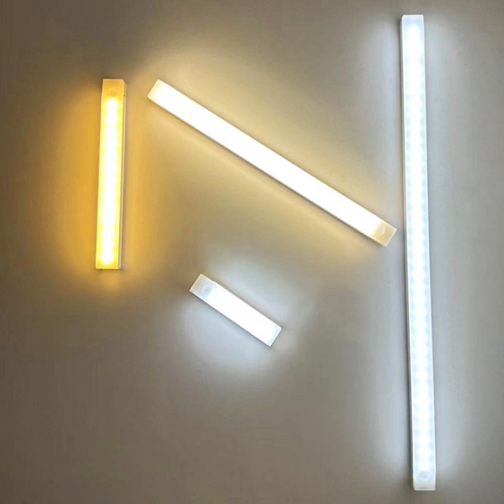 USB Rechargeable Motion Sensor LED Bar Light Induction Night Light ...