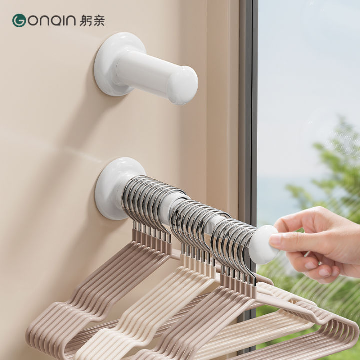 Suction Cup Travel Drying Rack Portable Indoor Folding Hanger Rack No ...