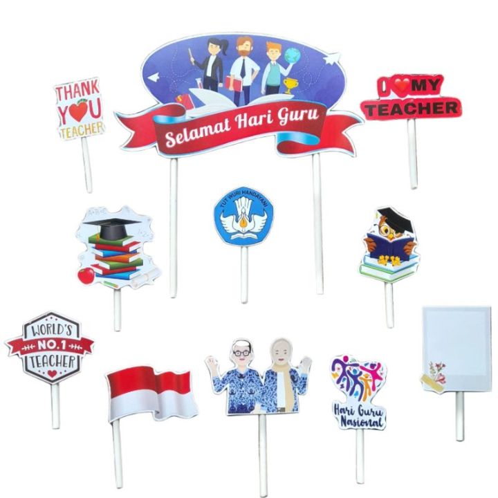 Topper Hiasan Kue Edisi Hari Guru | Lazada Indonesia