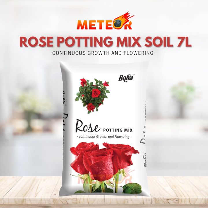 Baba Rose Potting Mix Tanah Organik untuk Pokok Bunga Ros Tanaman ...