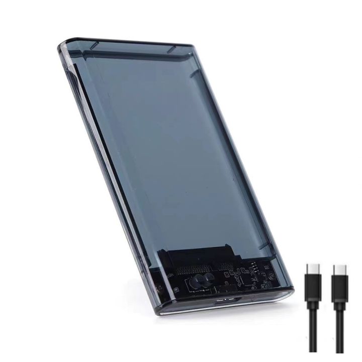 Transparent HDD Case Caddy Box HDD Enclosure 2.5 SSD SATA To USB 3.0 ...