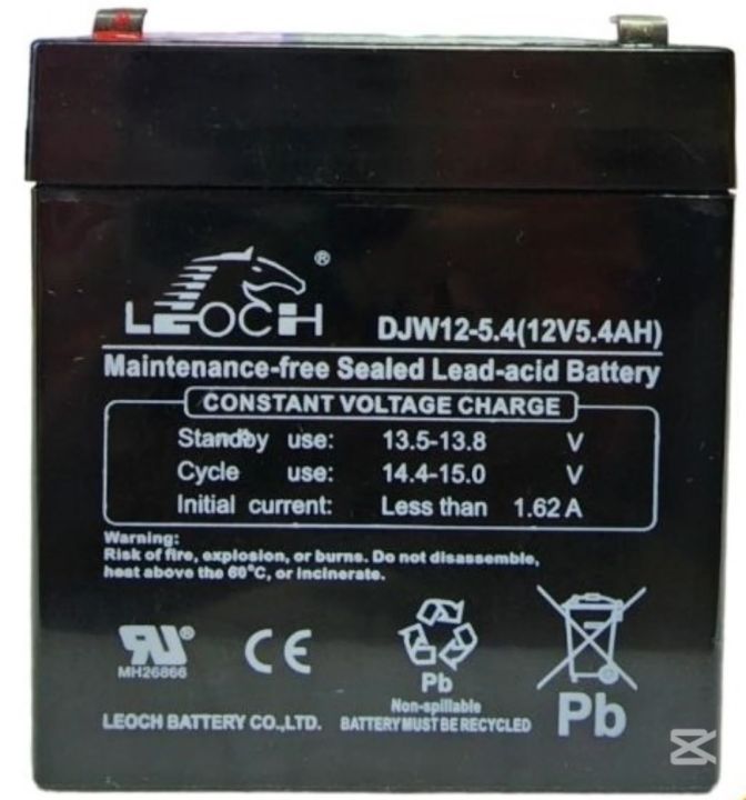 SYNDOME Battery 12V 5.4Ah แบตเตอรี่เครื่องสำรองไฟ รับประกัน 1 ปี ...