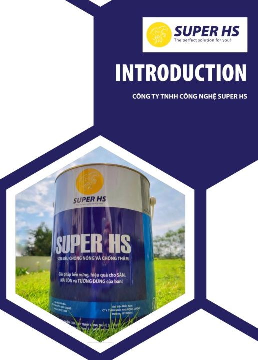 Sơn chống nóng cao cấp Super HS bộ 4kg: 2 in 1 chống nóng chống thấm, giảm nhiệt độ, thân thiện ...