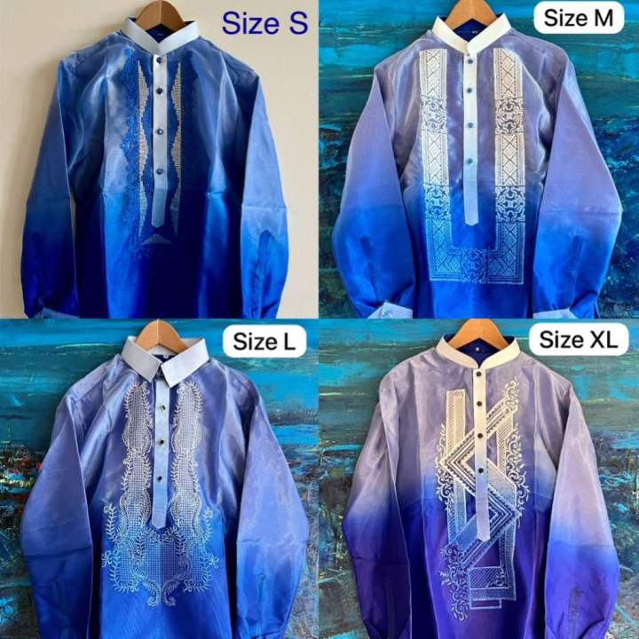 [SINGAPORE READY STOCK] Men’s Barong Tagalog Colored Organza Assorted ...
