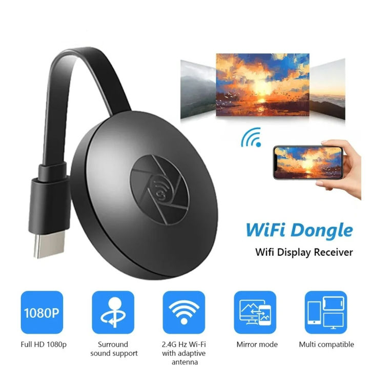 MiraScreen WiFi Display Dongle 1080P - Wireless HDMI Adapter for Smart ...