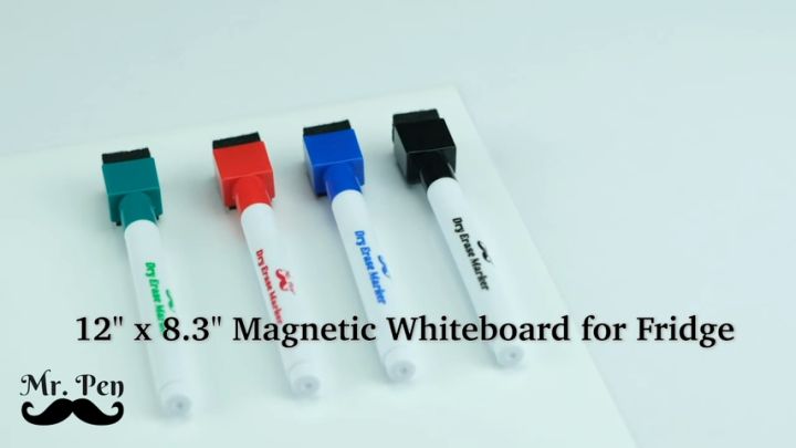 A3/A4 Magnetic Dry Erase Board Fridge White Board Sheet With 3 Color ...
