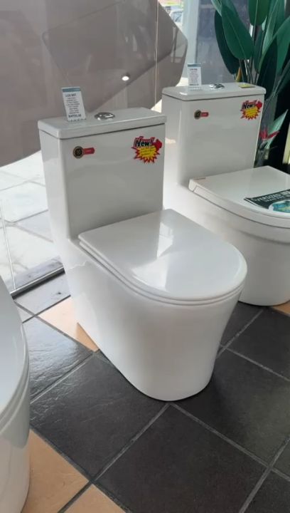 LASIO One Piece Siphonic Water Closet WC Toilet Bowl Compact LUX 807 ...
