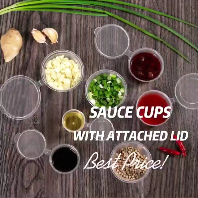 50/100 PCS Disposable Sauce Container/Sauce Cup/Disposable Chili ...