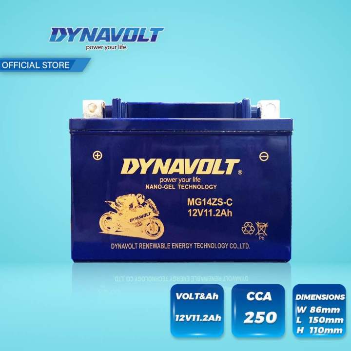 superbike battery แบตเตอรี่ bigbike | Dynavolt YTZ14-BS 12V 14AH สำหรับ ...