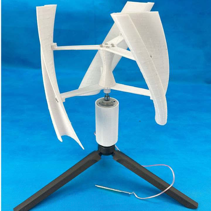 3D Printing Pal Material Miniature Wind Turbine Perpendicular Shaft ...