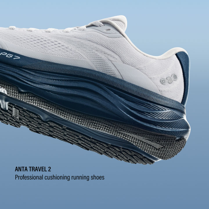 ANTA Men Travel 2 PG 7 Running Shoes 2E Widefoot Rebound Soft ...