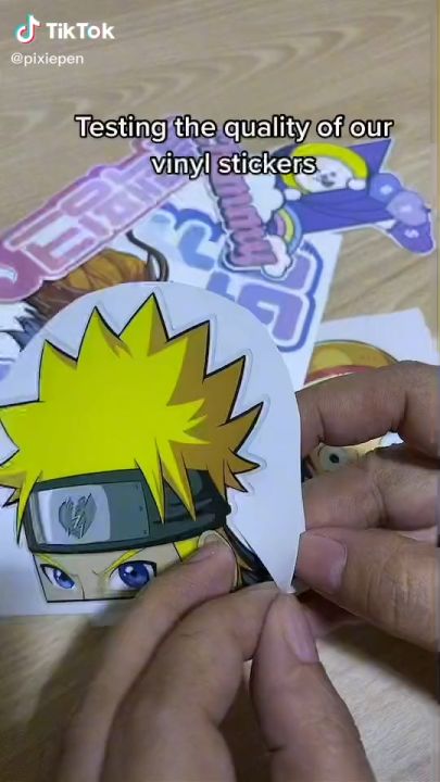 One Piece Waterproof Peeker Sticker Pack Vinyl Stickers for Tumbler ...