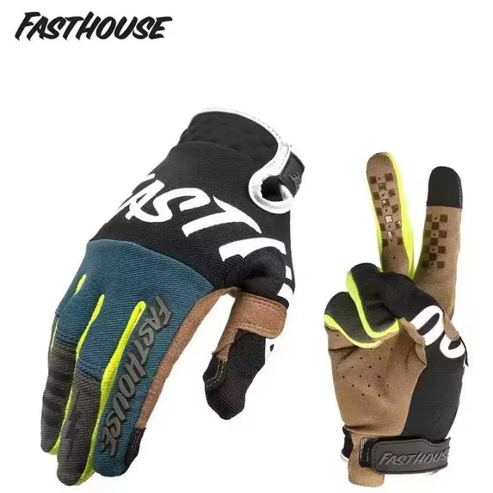 FASTGOOSE Retro Rider Motocross Racing Gloves Moto BMX ATV MTB Off Road ...
