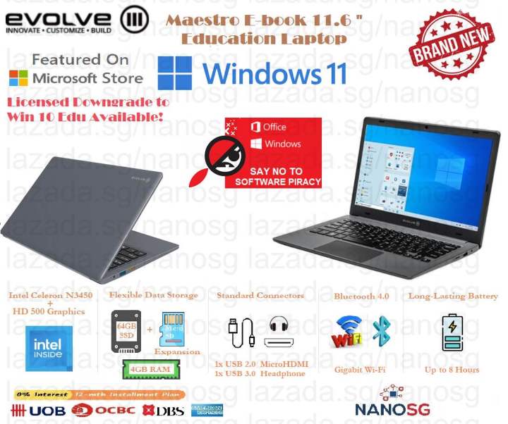 ( 8.8 Education Netbook / Brand New ) Evolve III Maestro E-Book Laptop ...