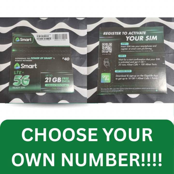 Smart Prepaid SIM Card – Choose Your Own Number | Openline Compatible ...