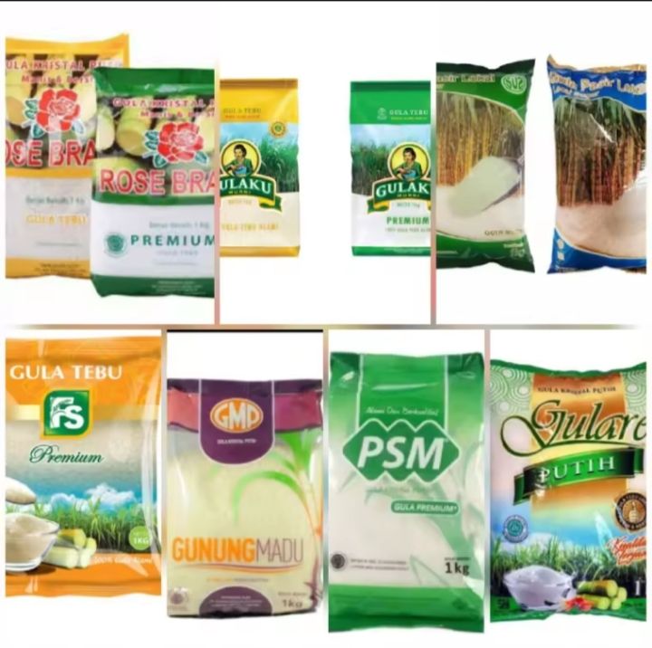 Gula Pasir Kemasan 1kg Rosebrand/fs/psm/gmp 1kg | Lazada Indonesia