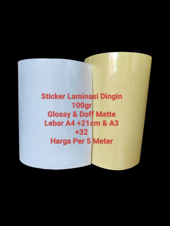 Sticker Laminasi Dingin Doff Glossy A3 Permeter | Lazada Indonesia