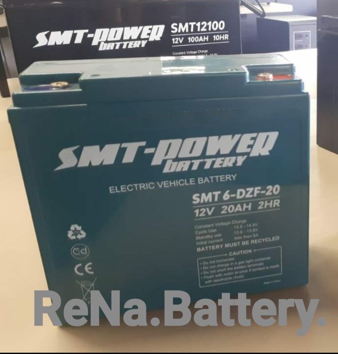 Aki Sepeda Listrik, Motor Listrik, SMT 6-DZF-20. (12V-20Ah, 2Hr ...