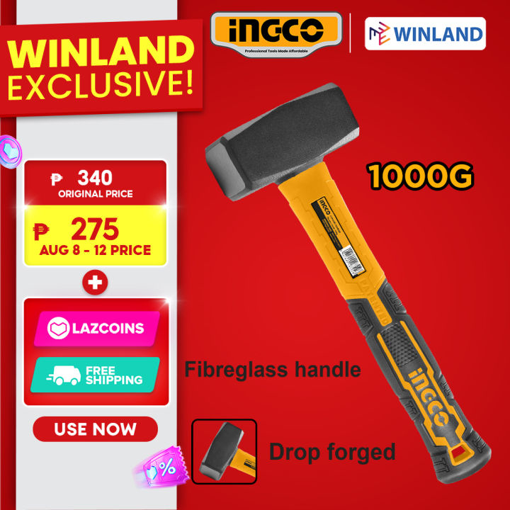 Ingco by Winland Stoning Hammer 1000g Hammer Tool HSTH8802 ING-HT ...