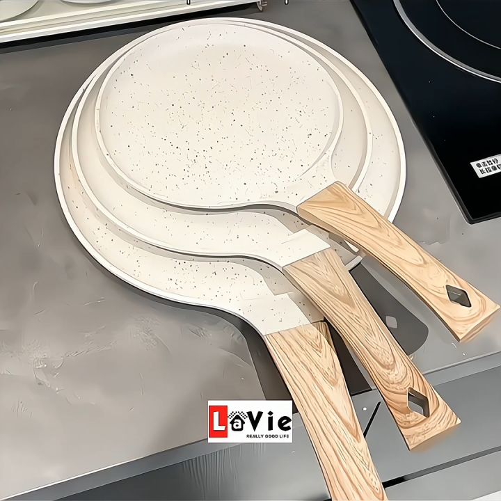 LaVie NonStick Frying Pan Medical Stone Round Flat Crepe PanCake Pan ...