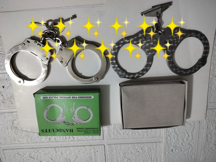 (Hand cuffs) double lock and ordinary for Security Guard | Lazada PH