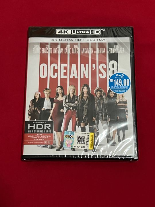 4K Ultra-HD+BD Ocean’s 8 (แผ่นแท้) | Lazada.co.th
