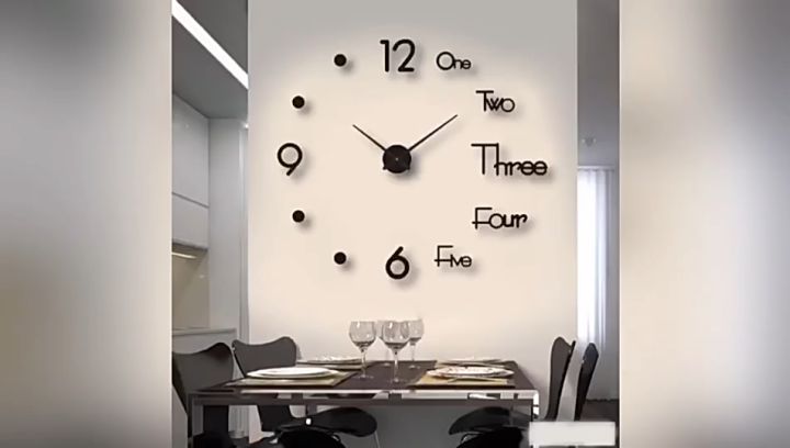 【COD&Ready Stock】3D Luminous Wall Clocks DIY Digital Clock Wall ...