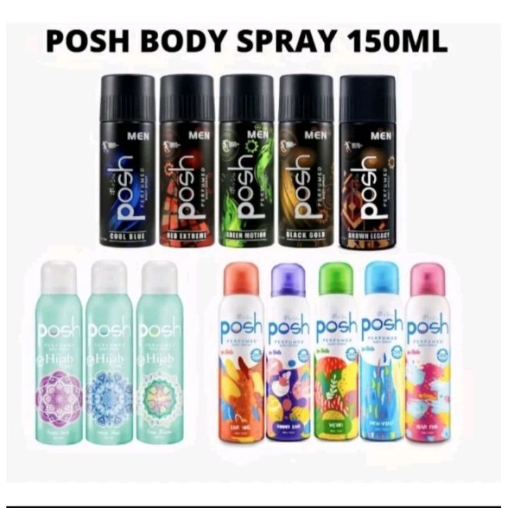 posh perfumed spray 150ml & posh men 150ml | Lazada Indonesia