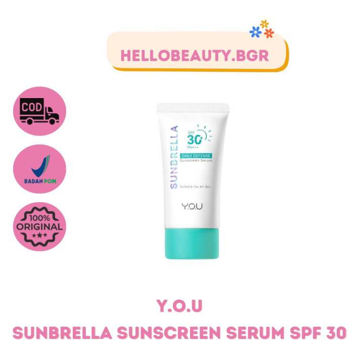You Y.O.U Sunbrella Daily Defense Sunscreen Serum SPF 30 | Lazada Indonesia