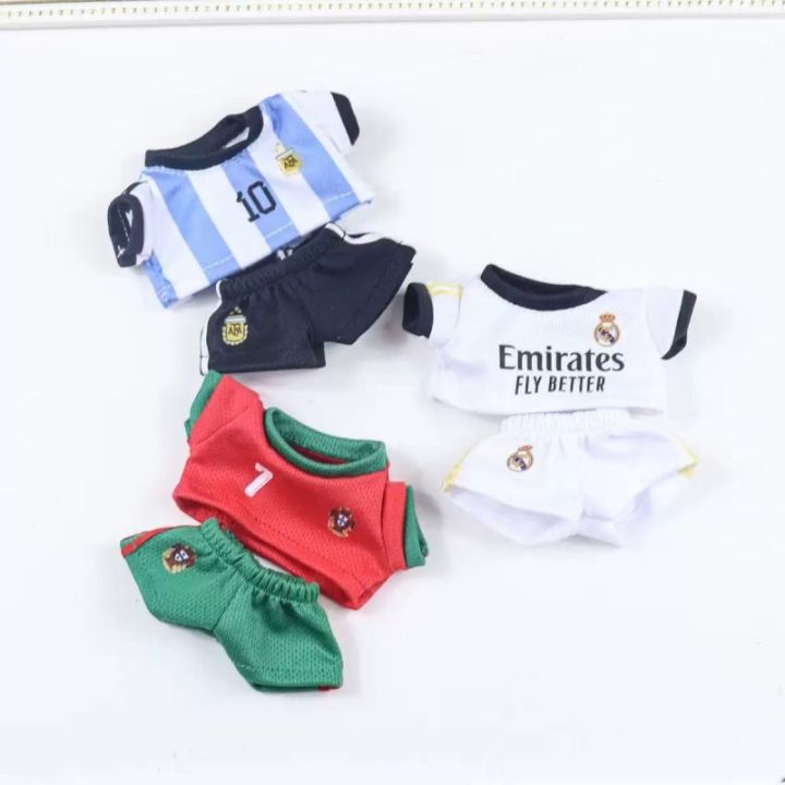 For 15 17cm Labubu Clothes Sitting Party Football Team Uniform 2Pcs T ...