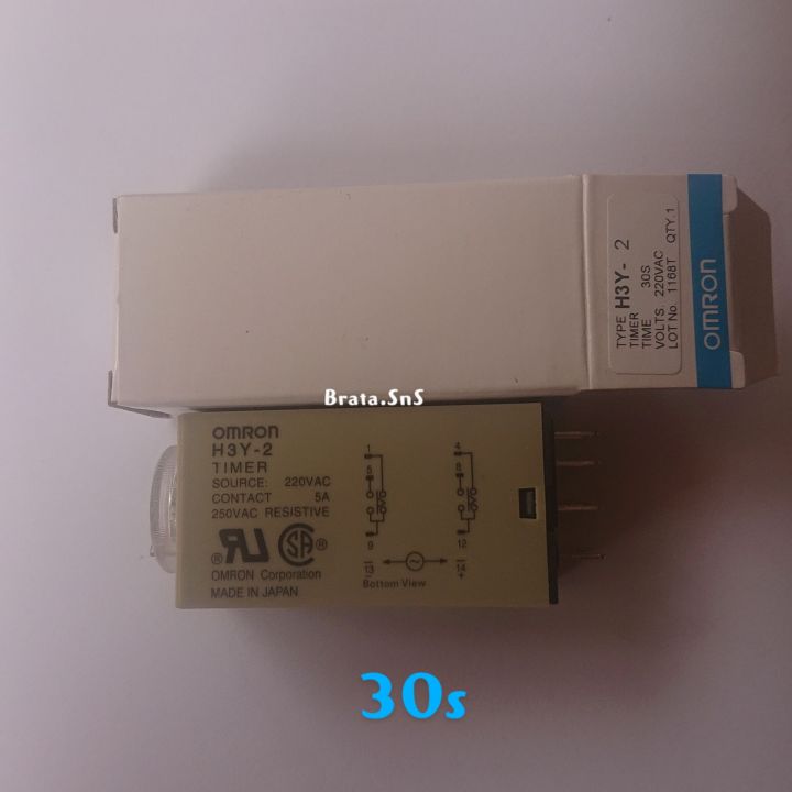 Power ON Delay / Timer Relay Delay Omron H3Y-2 30s 200-230VAC | Lazada Indonesia