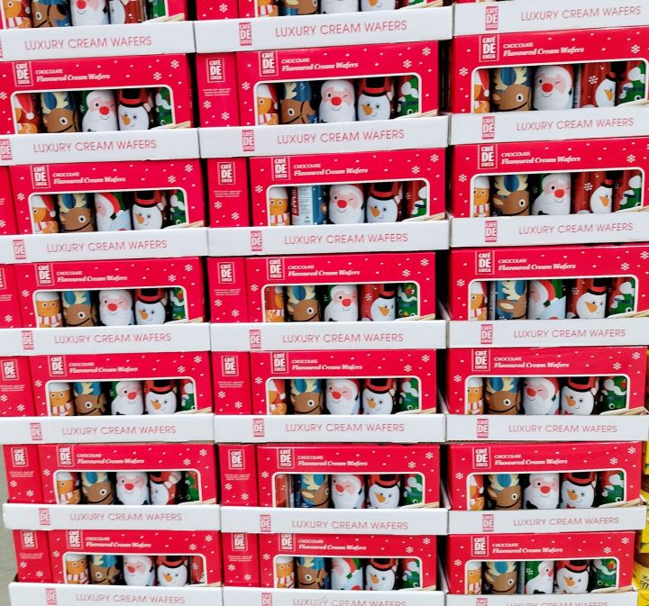 Cafe de Luca Christmas Tin Can Flavored Cream Wafers 5 x 100gms | Lazada PH