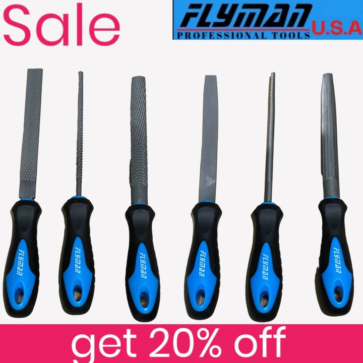 Steel File or Kikil 6 inches 3in1 Rough and Smooth Flyman USA Original ...