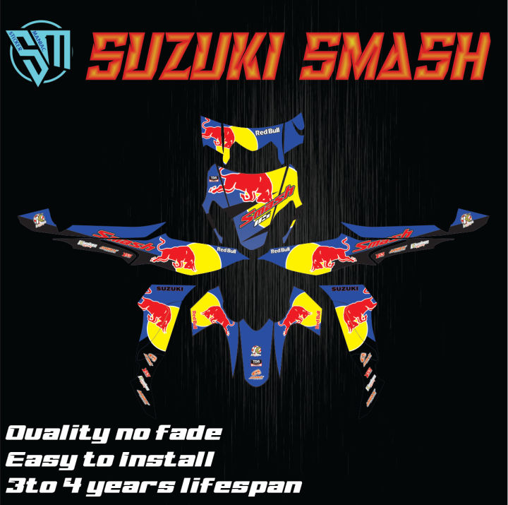 Suzuki Smash decals sticker, Laminated | Lazada PH