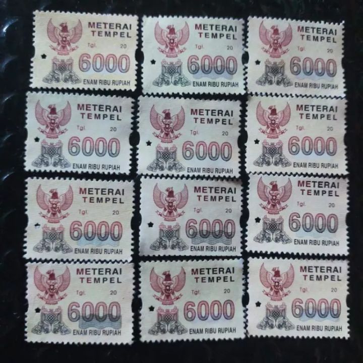 Materai 6000 th 2002 2003 2004 2005 | Lazada Indonesia